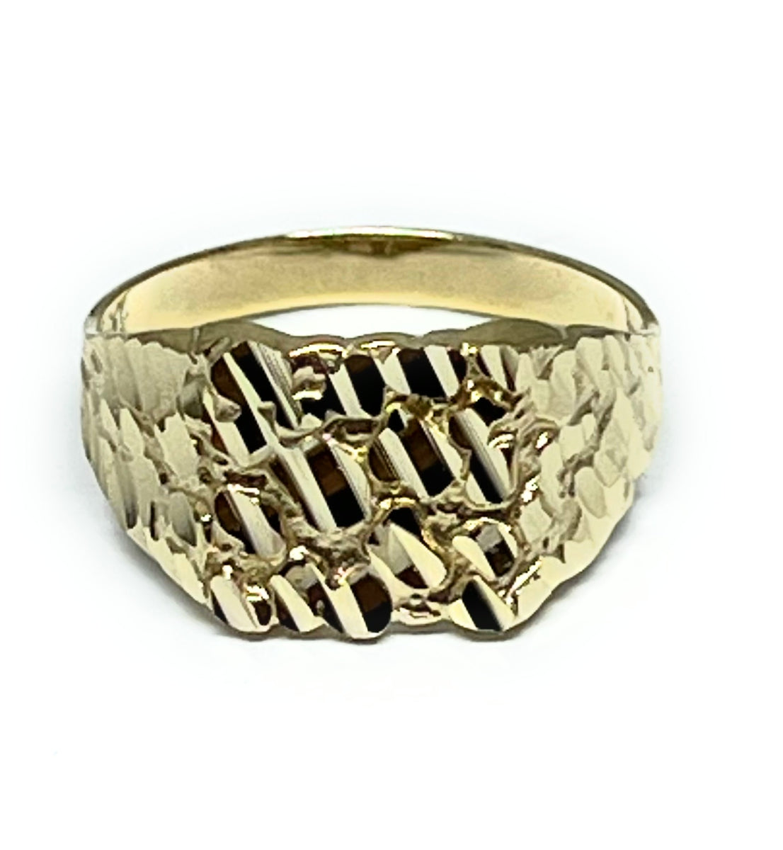 14k Solid Gold Yellow Classic Nugget Ring (MED,LG) (FC) – Fran & Co ...