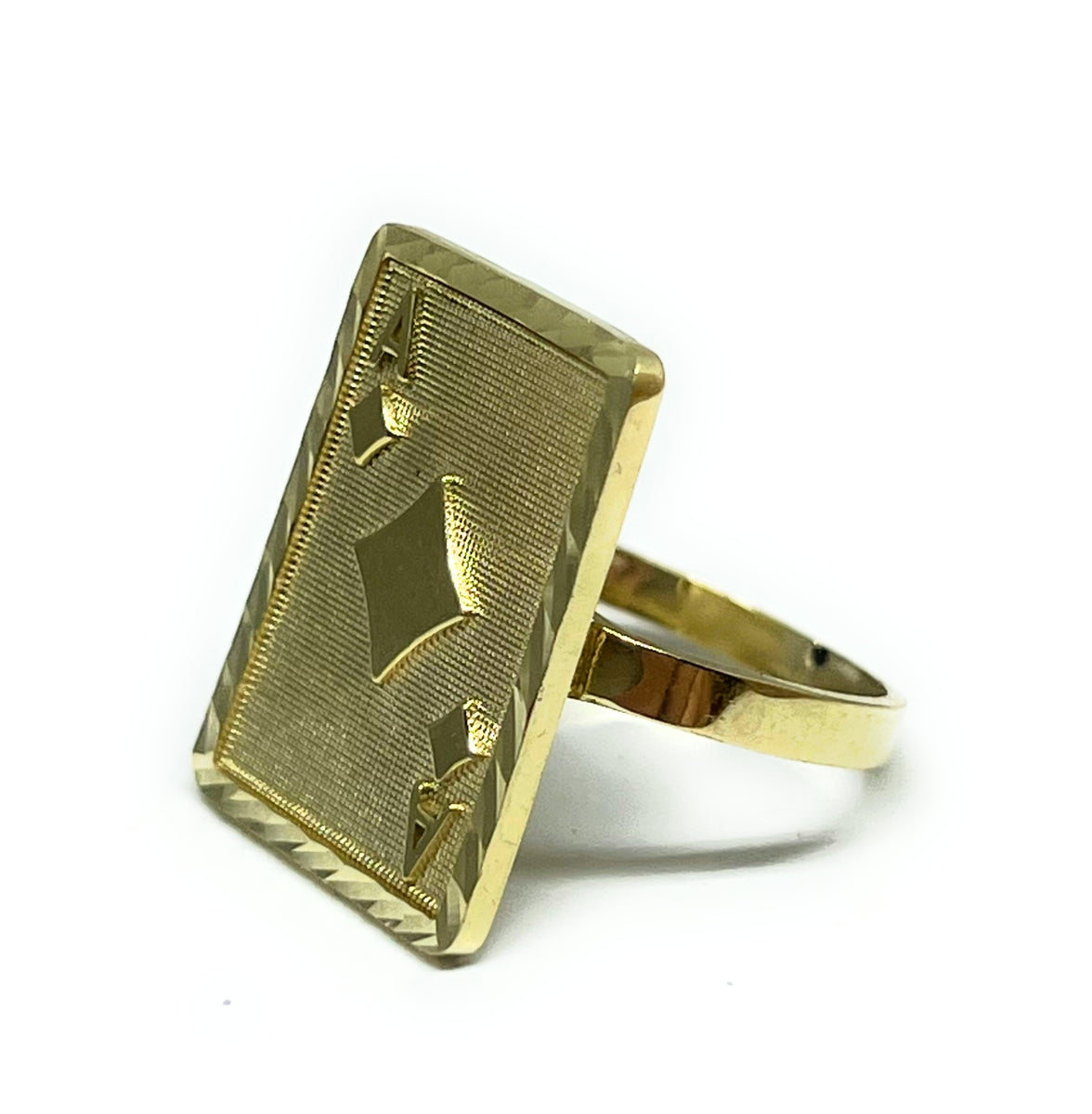 10k Solid Gold ACES CARD Ring – Fran & Co. Jewelry Inc.