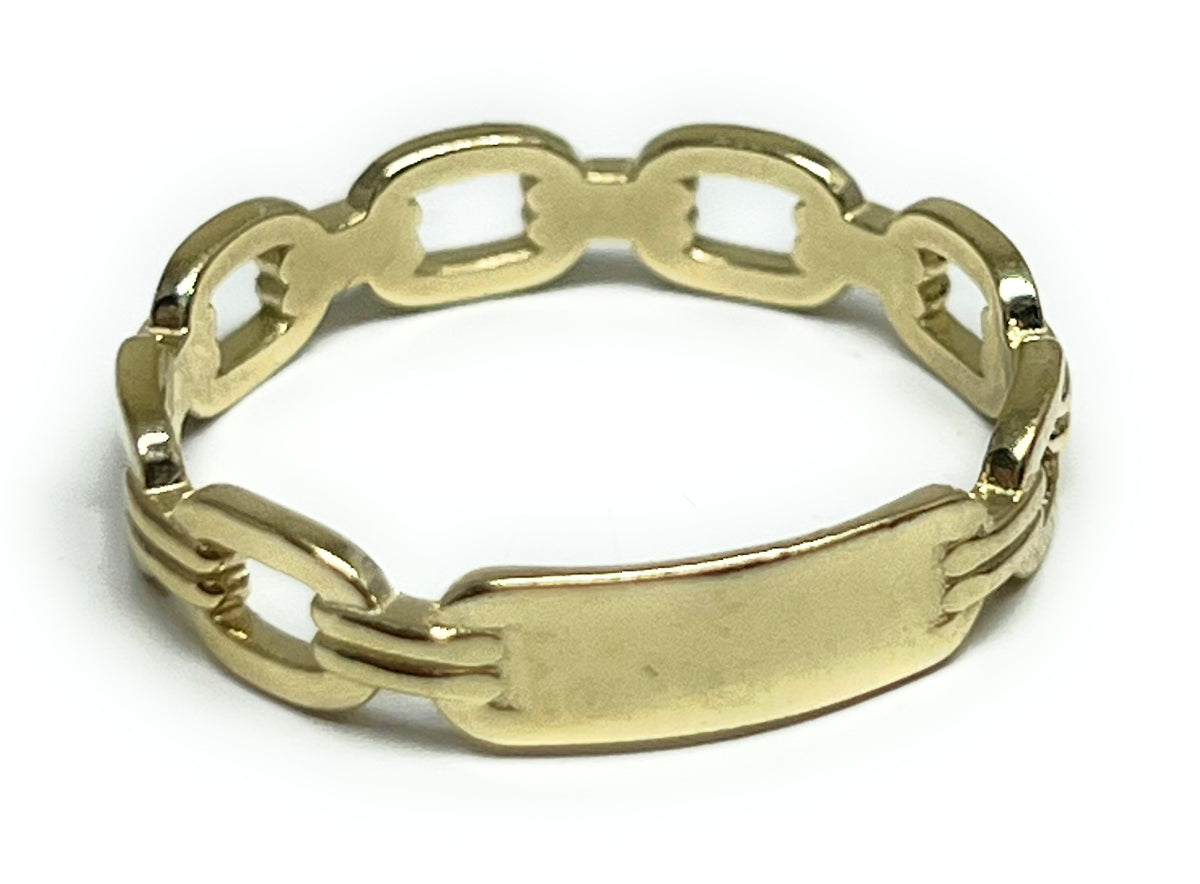 10k Solid Gold Yellow MARINER LINK Ring – PO Box 1658