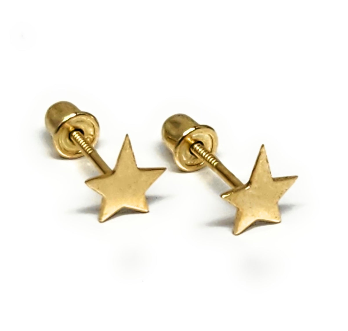 10k Solid Gold STARS MINI DAINTY Stud Earrings (FCE 18) – Fran & Co ...