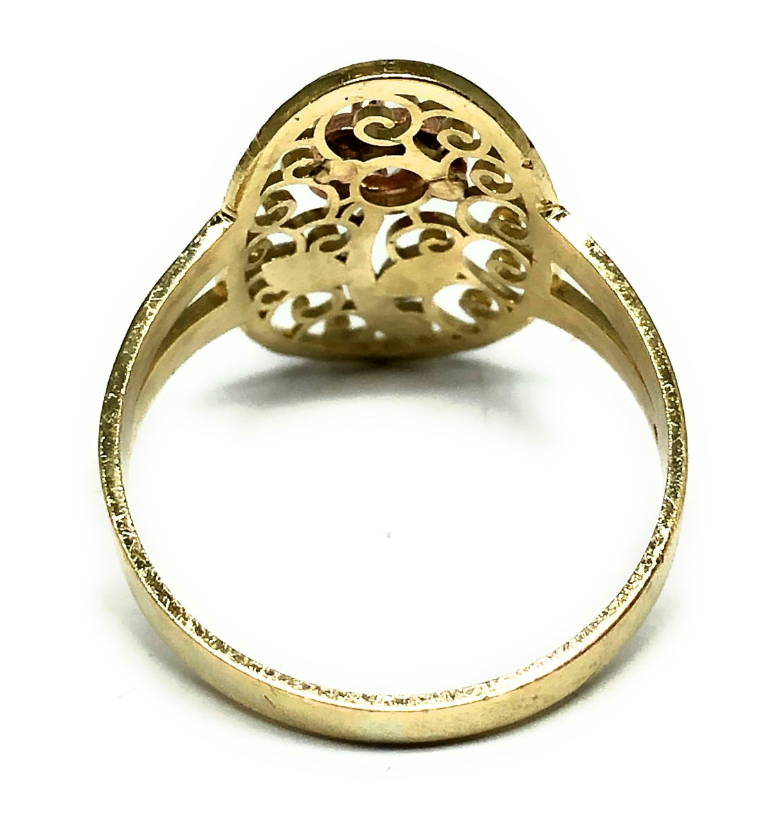 10k Solid Gold Tri-Color Flower Ring – Fran & Co. Jewelry Inc.