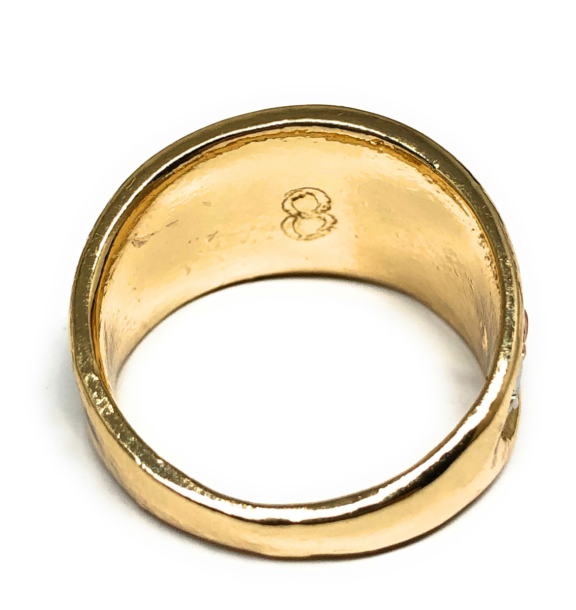 Gold Plated Tri-Color Flower Ring Anillo – Fran & Co. Jewelry Inc.