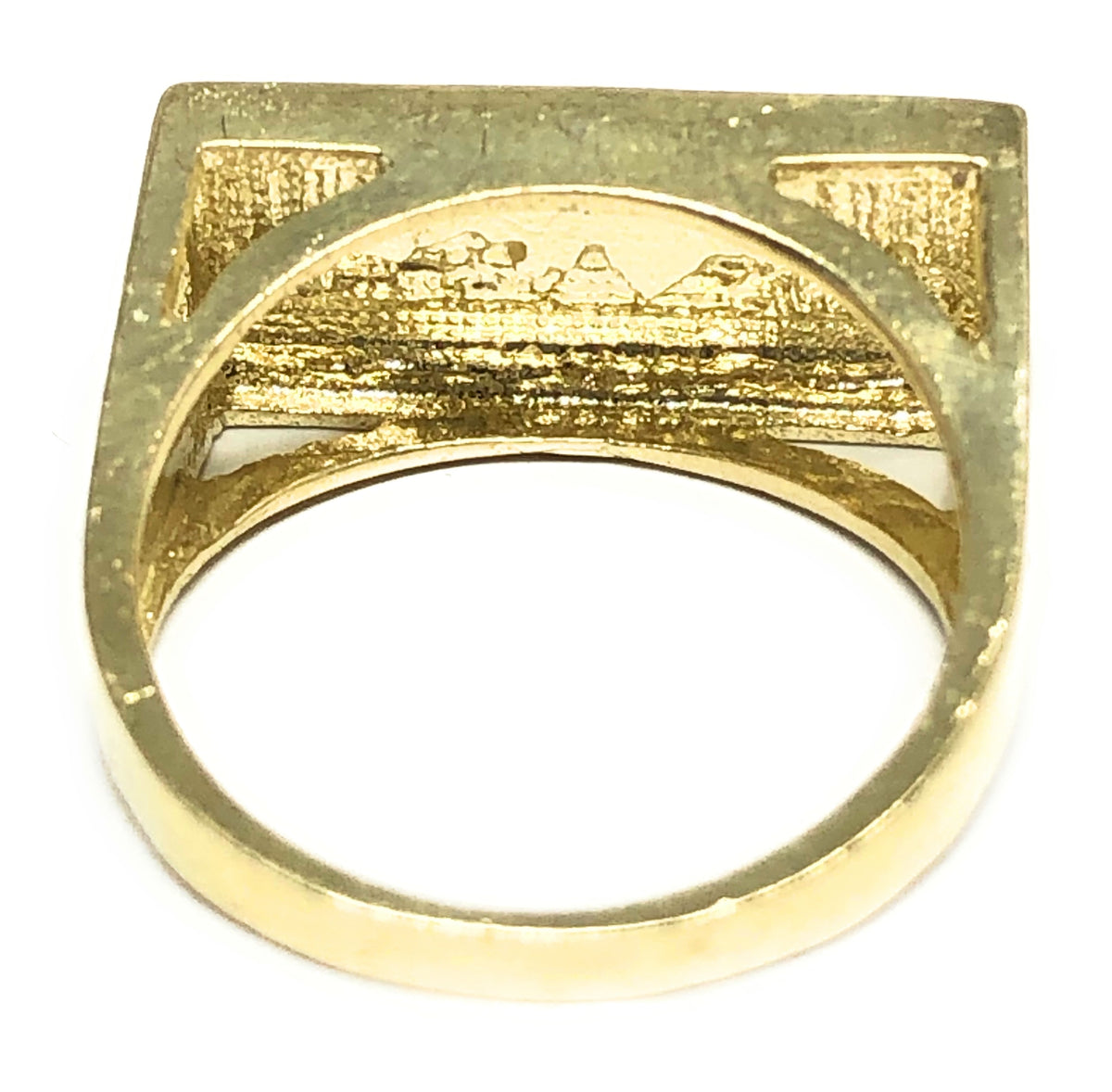 10k Solid Gold Classic Square Last Supper Ring – Fran & Co. Jewelry Inc.