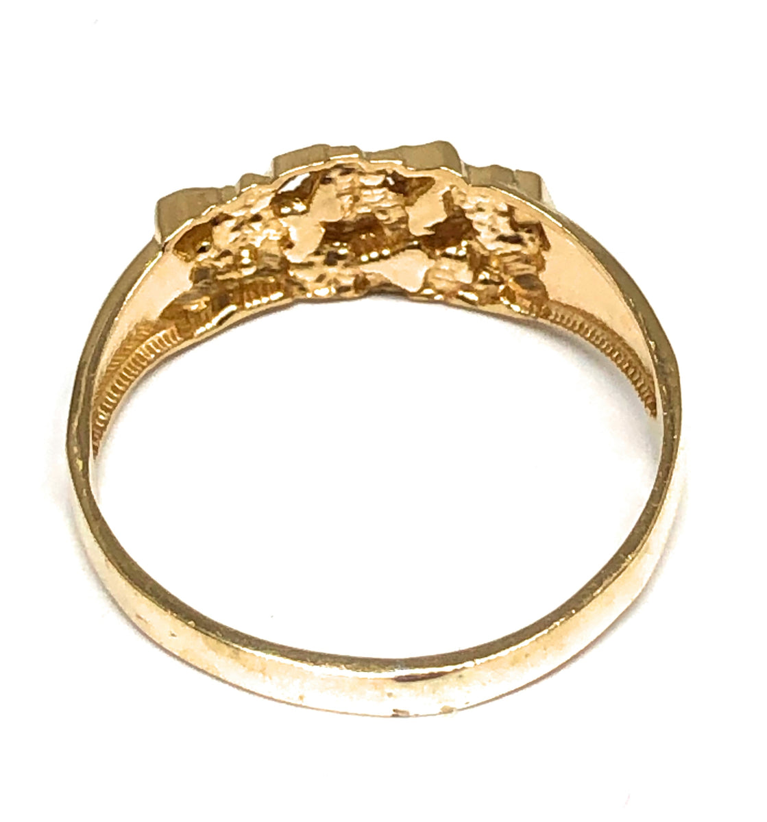 14k Solid Gold Yellow Classic Nugget Ring – Fran & Co. Jewelry Inc.